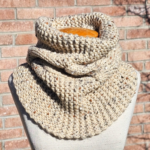 Patrick Francis | Accessories | Patrick Francis Cream Knit Gator Neck ...